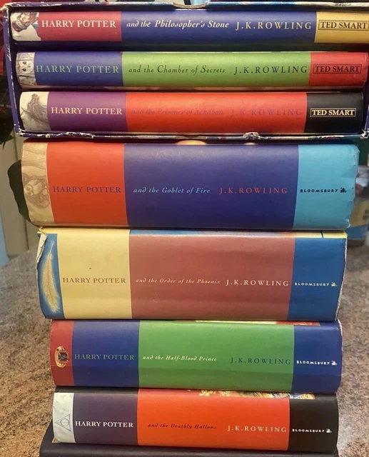 ENSEMBLE COMPLET DE livres reliés Harry Potter livres 1-7 Bloomsbury ...