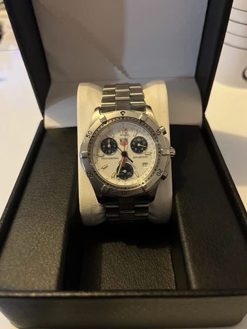 TAG HEUER PROFESSIONAL Automatic 2000 Series CK1111 Chronograph White ...