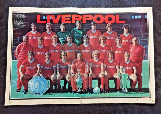 LIVERPOOL FC TEAM Poster 1979-80 - A3 size - Squad line up picture from ...