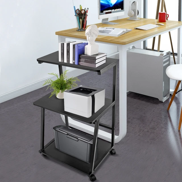 3-TIER OFFICE MOBILE Printer Stand Scaner Storage Rack Stand with ...