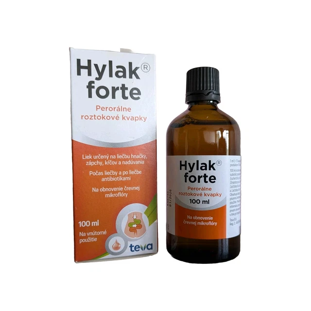 3 X HYLAK Forte Probiotics Drops 100ml - Natural complex for gut health ...