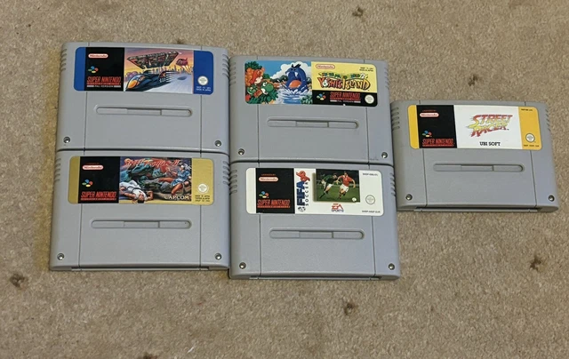 NINTENDO SNES games bundle X 5 £32.00 - PicClick UK