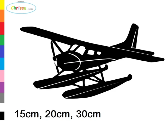 FLUGZEUG AUFKLEBER AUTO und Wandtattoo Pilot Motor Flieger ...