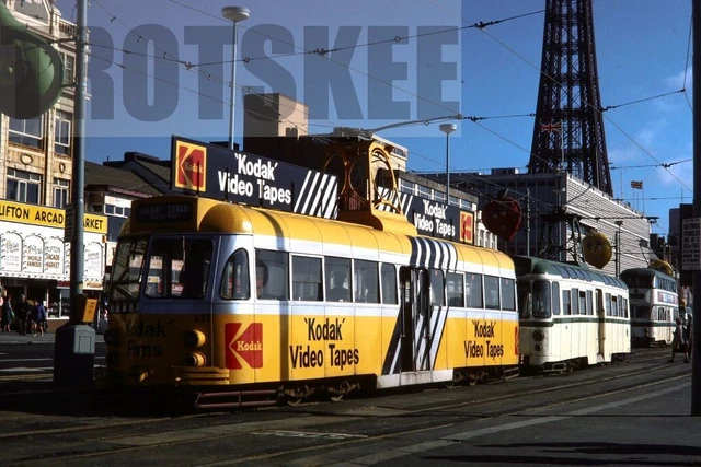 35MM SLIDE BLACKPOOL Transport Single Decker Tram Strassenbahn 633 1985 Original £4.39 - PicClick UK