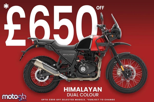 ROYAL ENFIELD HIMALAYAN Dual Colour Adventure Motorcycle Save £650 ...