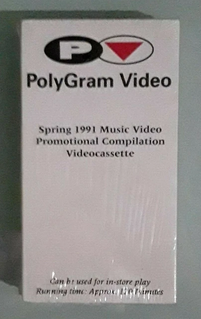 POLYGRAM SPRING 1991 MUSIC VIDEO PROMOTIONAL COMPILATION VHS VIDEOTAPE ...