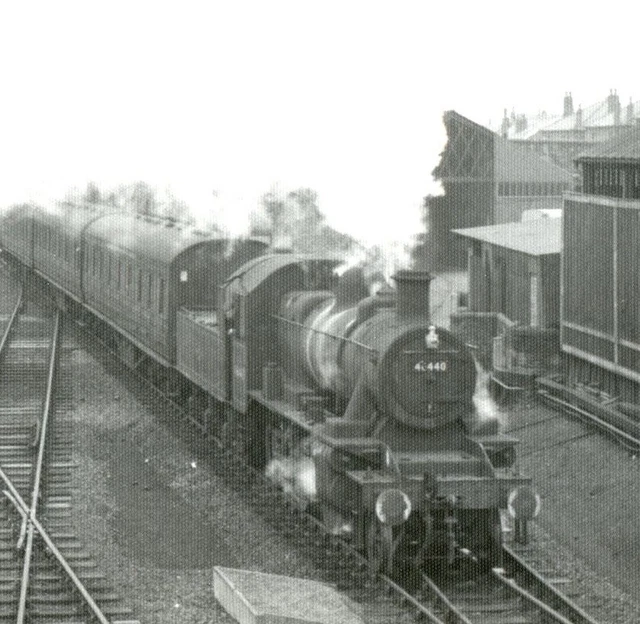 VINTAGE TRAIN PHOTOGRAPH 46440 steam locomotive St Lukes Southport ...