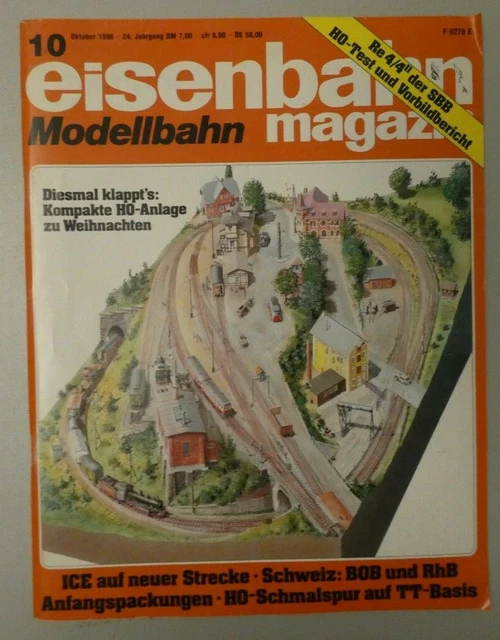 MAGAZINE FERROVIAIRE MODÉLISME ferroviaire octobre 1986 installation H0 pour Noël H-19192 EUR 3 ...