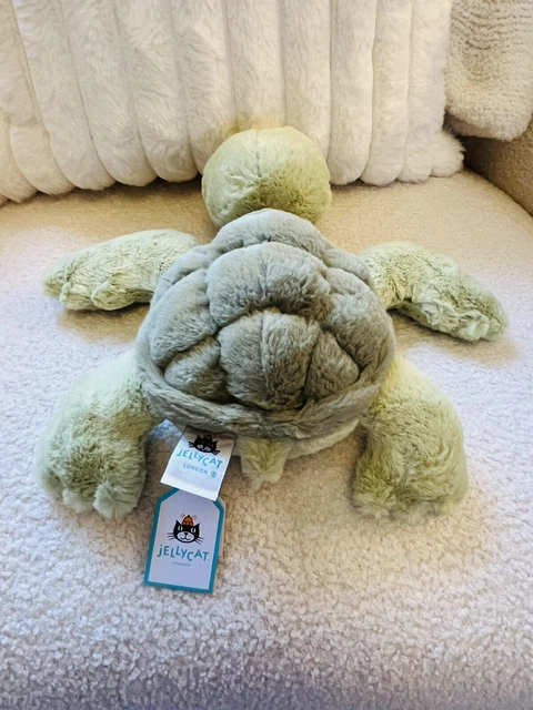 BNWT JELLYCAT &MY name is Tully Turtle" TUL3T Green Plush Very Soft £30 ...