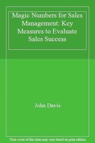 MAGIC NUMBERS FOR Sales Management: Key Measures to Evaluate Sal EUR 19 ...