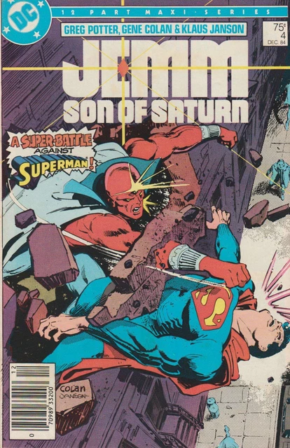 JEMM, SON OF Saturn #4 (Newsstand) FN; DC | Gene Colan Superman - w/Bag ...