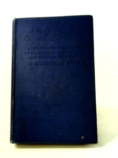 THE HISTORY OF Corporal Punishment (George Ryley Scott - 1941) (ID ...