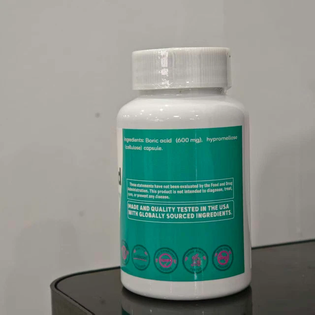 2026 HIGH PURITY NUTRICOST Boric Acid 60 Capsules Vaginal Support ...