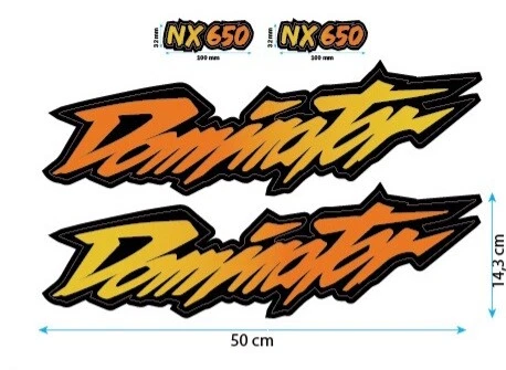 HONDA NX 650 Dominator set of stickers , 500 mm length. £23.99 ...