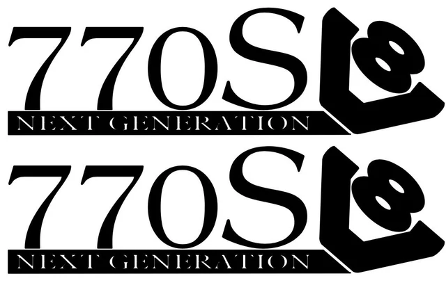 SCANIA 770S V8 Badge Next Generation Truck Vinyl Stickers 29.2cm Wide £ ...