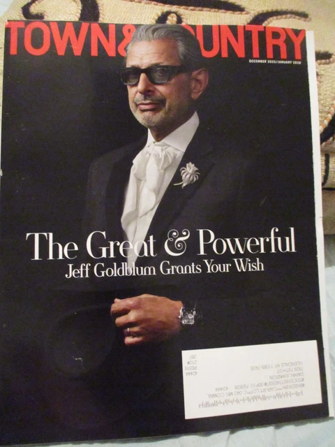 TOWN & COUNTRY Dec/Jan. 2026 Jeff Goldblum Aimee Ng Eric Best New £11. ...