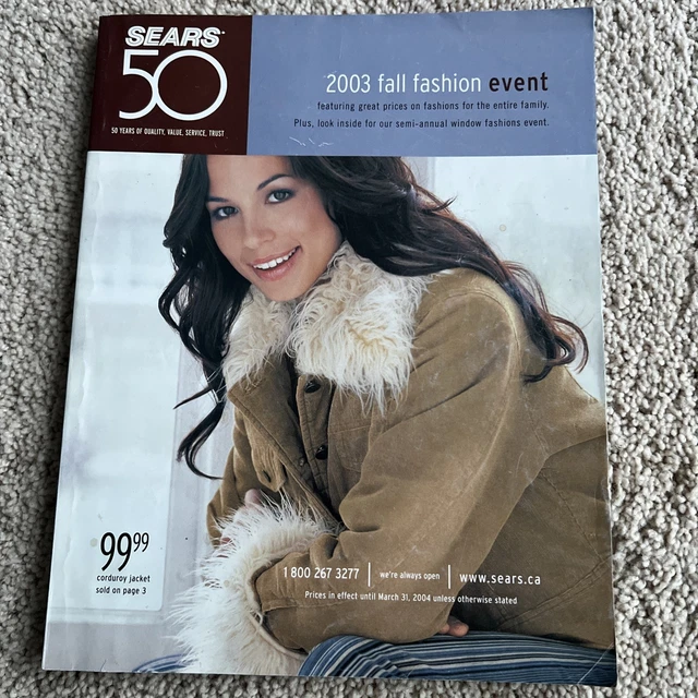 VINTAGE 2003 SEARS 50th Anniversary Fall Fashion Event Sale Catalog ...