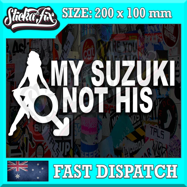 SUZUKI 4X4 CAR vinyl STICKER funny DECAL 4WD Drift Van JDM Truck EUR 5 ...