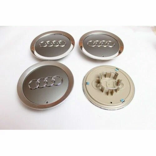 4X 145MM AUDI 4E0601165A Nabendeckel Nabenkappen Alloy Wheel Center ...