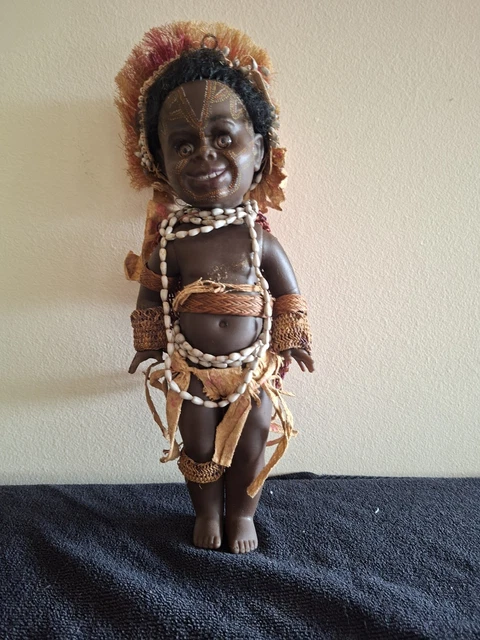 VINTAGE METTI AUSTRALIA Papua New Guinea Doll c.1970 Ethnographic ...