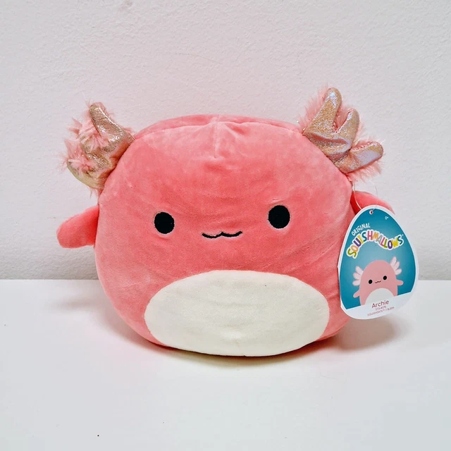 ORIGINAL SQUISHMALLOWS ARCHIE the Pink Axolotl 7.5" Axo Kelly Toy £21. ...