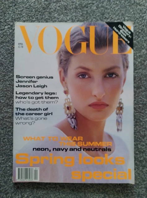 VOGUE MAGAZINE APRIL 1994 CARLA BRUNI Roversi NAOMI CAMPBELL Vintage ...