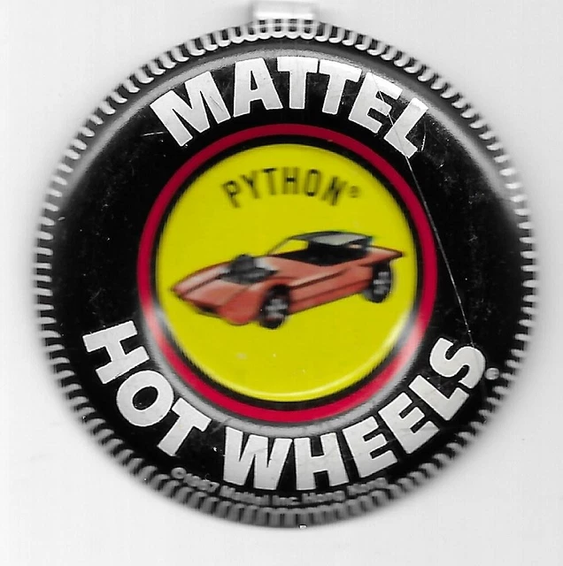 1967 Mattel Hot Wheels ‘python Tin Metal Badge Button £1071 Picclick Uk 