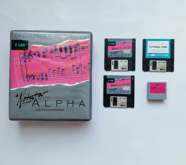 C-LAB NOTATOR ALPHA Vintage Software Bundle with Dongle for ATARI ST ...