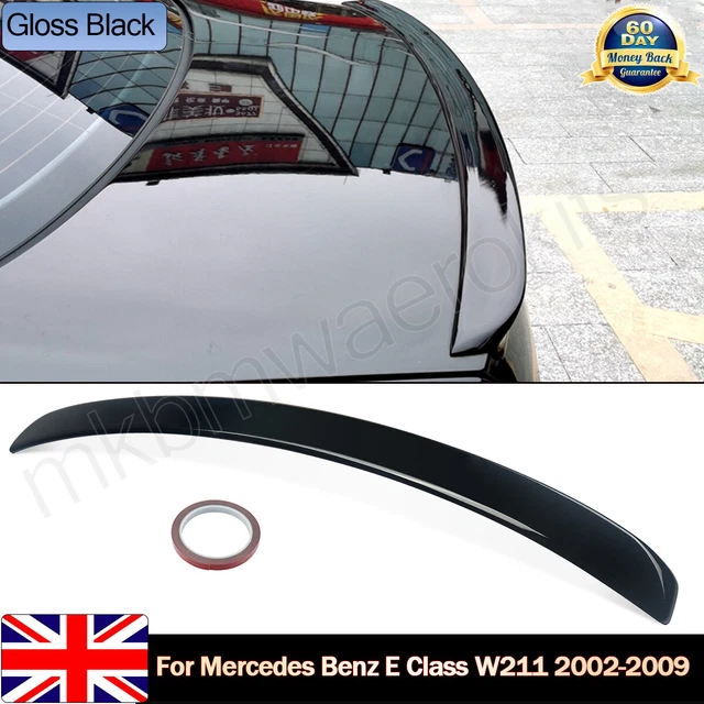 FOR MERCEDES E Class W211 Saloon Aero Rear Spoiler Boot Trunk Gloss ...