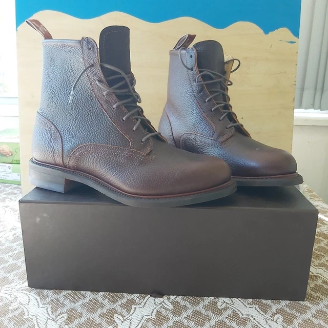 RM WILLIAMS - Risden Boot - AU/UK 9 EU 43.5 - Clay Pebbled Leather Lace ...