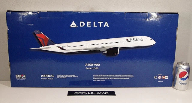 DELTA MODEL AIRPLANE 1:100 Scale Airbus A350-900 Million Mile Miler ...