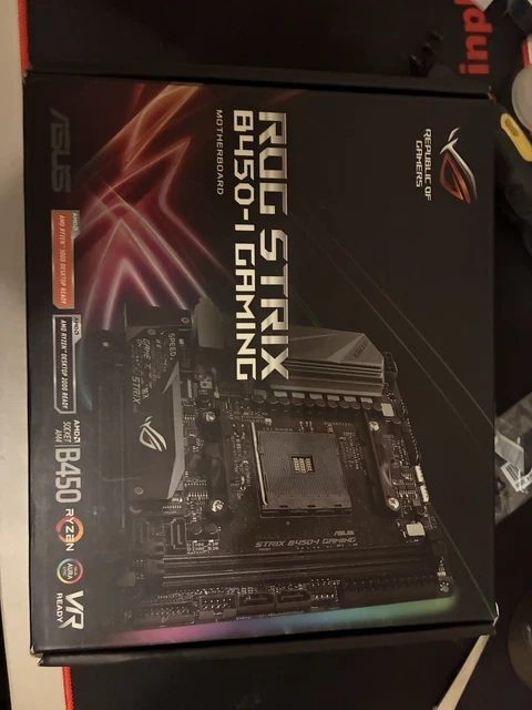 ASUS ROG STRIX B450-I Gaming Mini-ITX AM4 Motherboard – AMD Ryzen, B450 ...