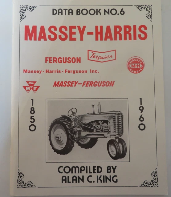BROCHURE MASSEY HARRIS ferguson data book no.6 1850 - 1960 en anglais ...