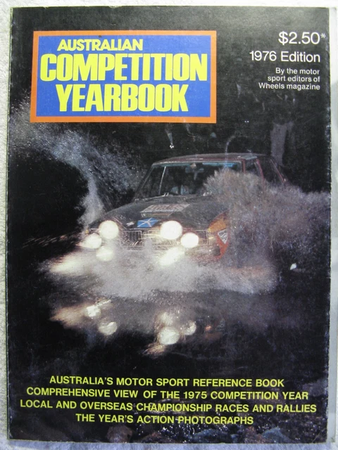 AUSTRALIAN COMPETITION YEARBOOK 1975/76 Brock Moffat Bond Lauda ...