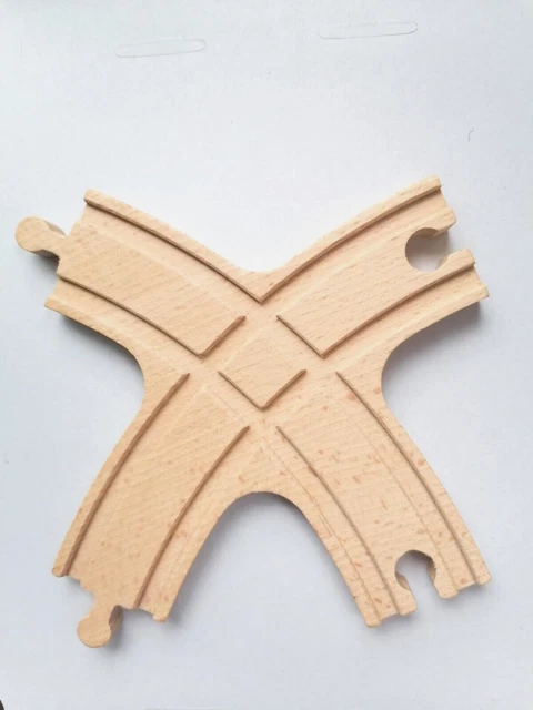 THOMAS TANK ENGINE wooden train curve cross track Compatibel with Brio ...
