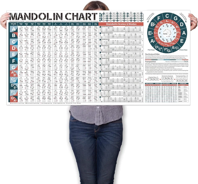 MANDOLIN CHORD SCALES Chart - Master Popular Mandolin Chords | Mandolin ...