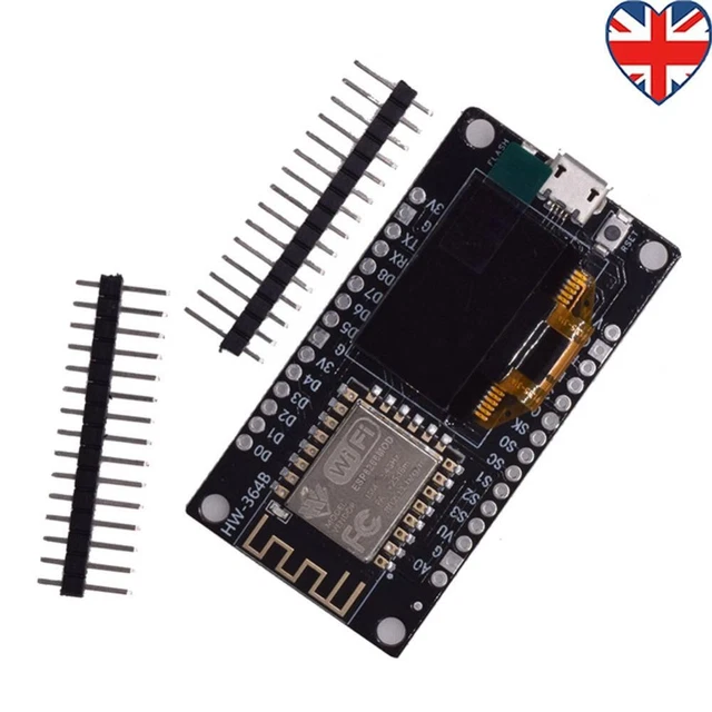 NODEMCU ESP8266 WIRELESS Module Development Board 0.96 Inch OLED Display CH340G £7.07 - PicClick UK