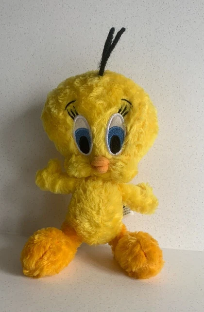 VINTAGE TWEETY PIE Warner Bros Studio Store 7" Beanie Plush Toy Looney ...