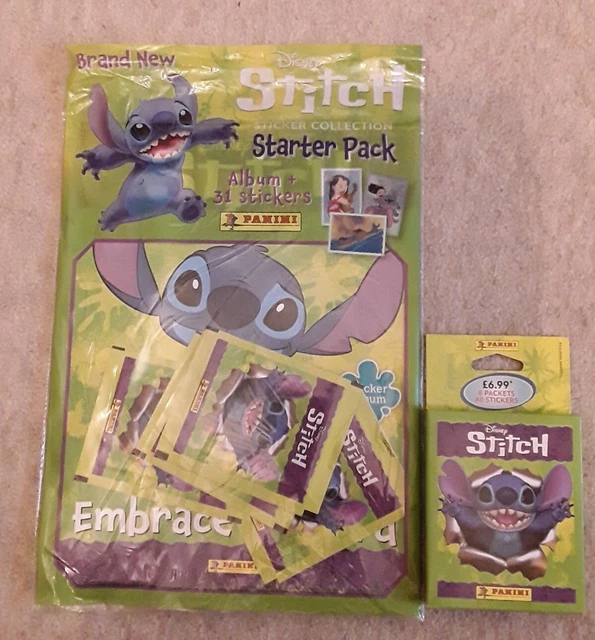 PANINI DISNEY STITCH Collection Starter Pack: Album +31 stickers + 40 ...