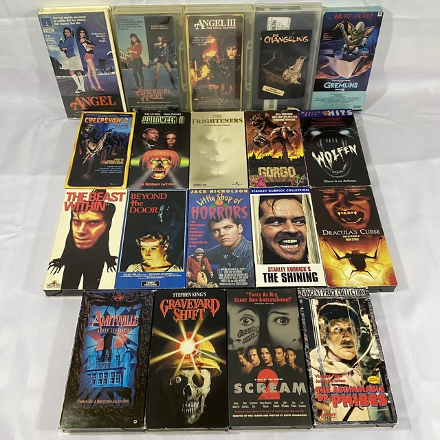 VINTAGE HORROR VHS Lot Rare OOP Slasher Cult Scary Sexploitation 19 ...