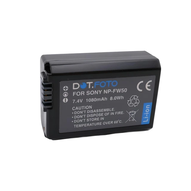 BATTERY FOR SONY NP-FW50 - 1080mAh | DSC-RX10/M2/M3/M4 A6000 A6300 ...