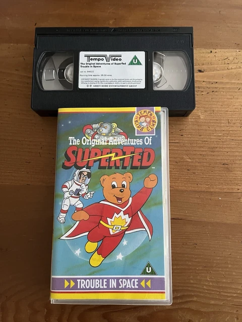 VINTAGE VHS VIDEO ~ The Original Adventures of SuperTed -Trouble in ...