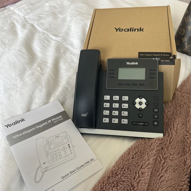 YEALINK SIP-T42U ULTRA Elegant Gigabit IP Phone Brand New In Box £49.99 - PicClick UK