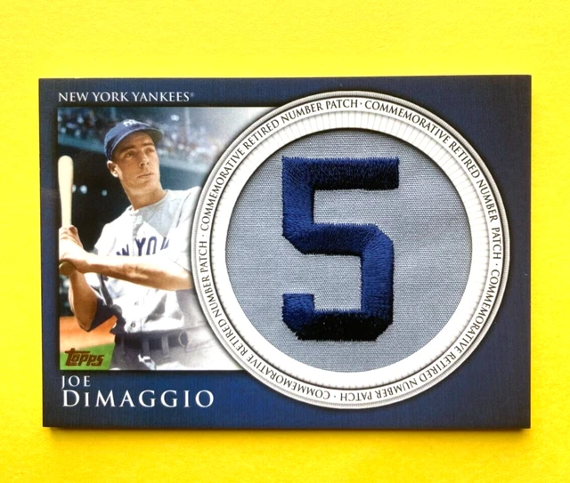 JOE DIMAGGIO 2012 Series 1 Joe Dimaggio Retired Number Patch #RN-JD ...