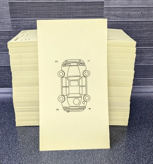 VEHICLE REPAIR JOB CARD CAR REPAIR JOB CARDS JOB SHEET Pack of 50 ...