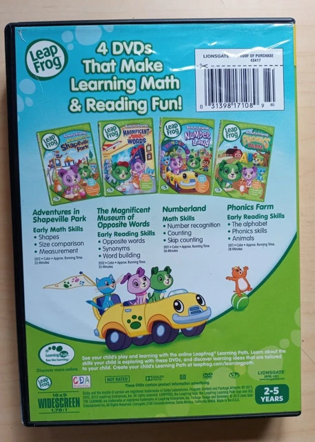12X LEAPFROG LEAP Frog Mega Pack DVD R1 - Learning Collections + Scout ...