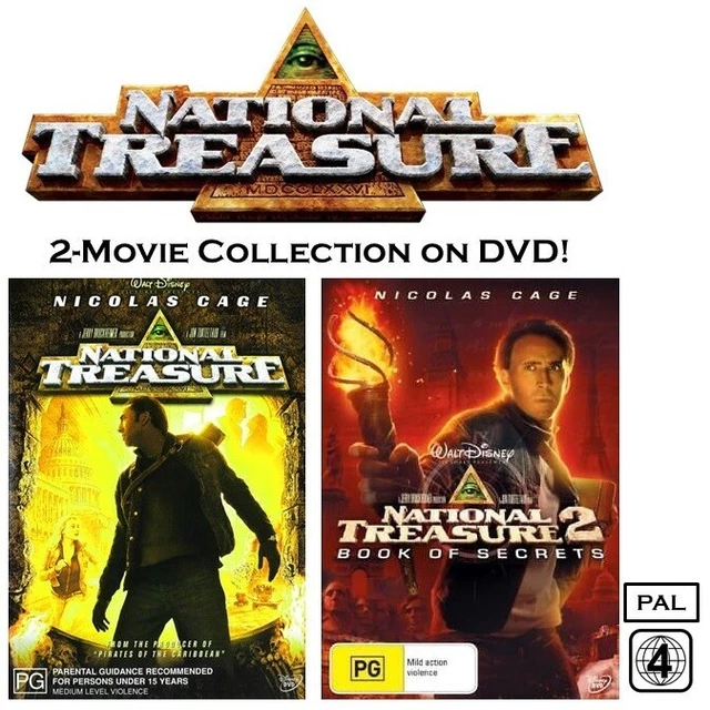 NATIONAL TREASURE | 2-Movie Collection (DVD, 2-Disc) PAL Region 4 ...