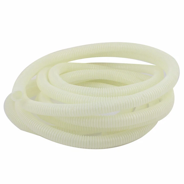 6 METER PLASTIC Corrugated Tube Electrical Conduit Pipe White 16x20MM ...