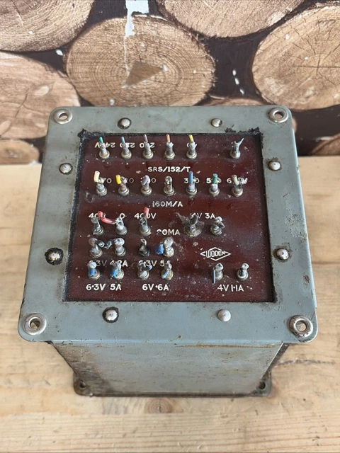 WOODEN SRS/152/T VINTAGE Transformer Valve Equipment £101.25 - PicClick UK
