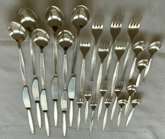 MENÜ BESTECK FÜR 6 Personen Auerhahn 90er Silberauflage versilbert 30 Teile EUR 49,00 - PicClick DE